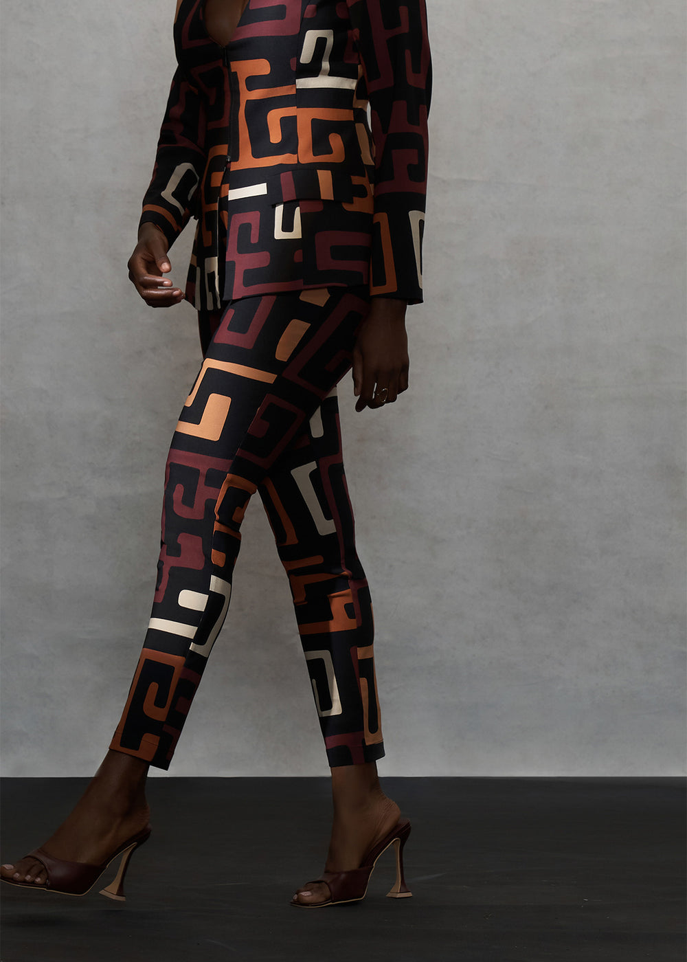 Talia Women’s African Print Stretch Pants | Diyanu